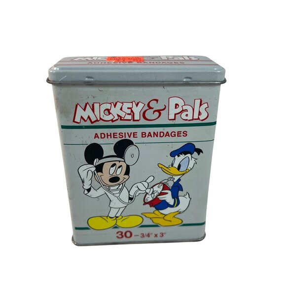 Disney | Other | Disney Mickey Pals Adhesive Bandages Metal Tin Empty ...